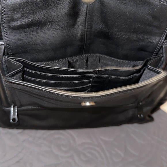 Derek Alexander | Bags | Derek Alexander Black Leather Crossbody Bag ...